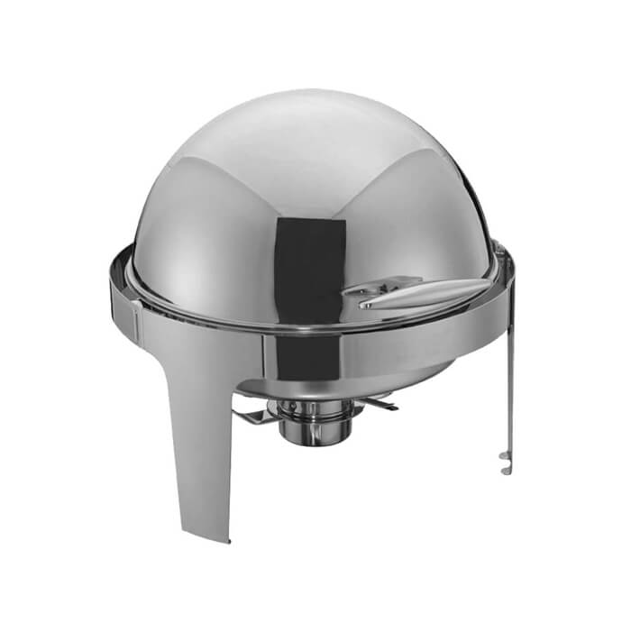 Round chafing dish swing dome 48 x 52 x 45 cm 6 lt Stainless steel ...